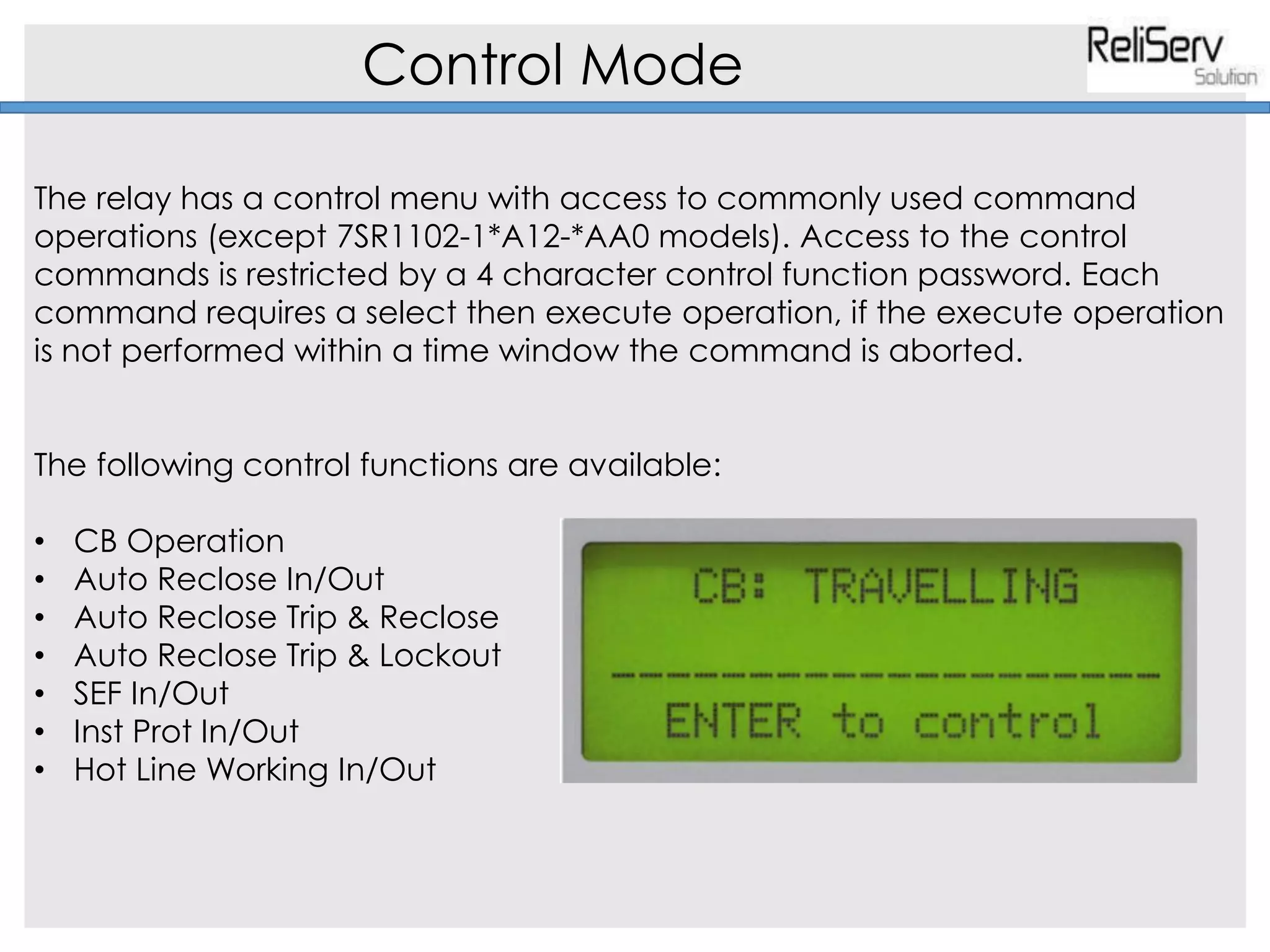 7SR12 Directional Over Current Relay | PDF