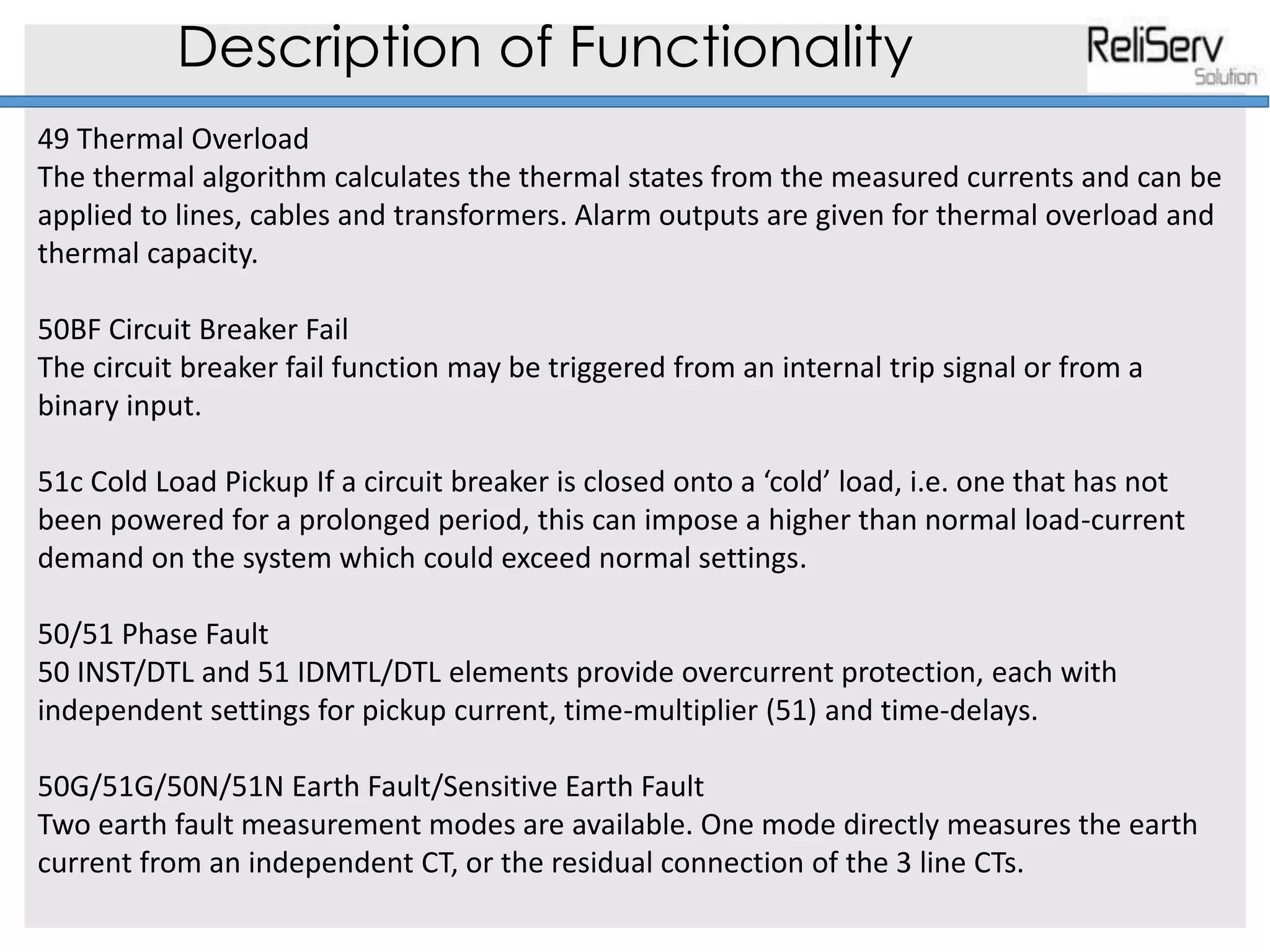 7SR12 Directional Over Current Relay | PDF
