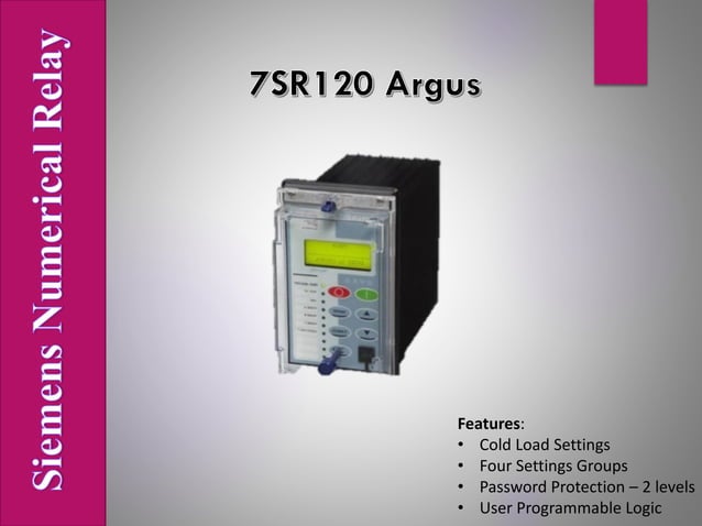 7SR120 Argus Relay | PPT