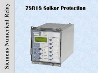 7SR18 Solkor Protection Relay | PDF