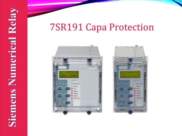 7SR191 Capa Protection Relays | PDF