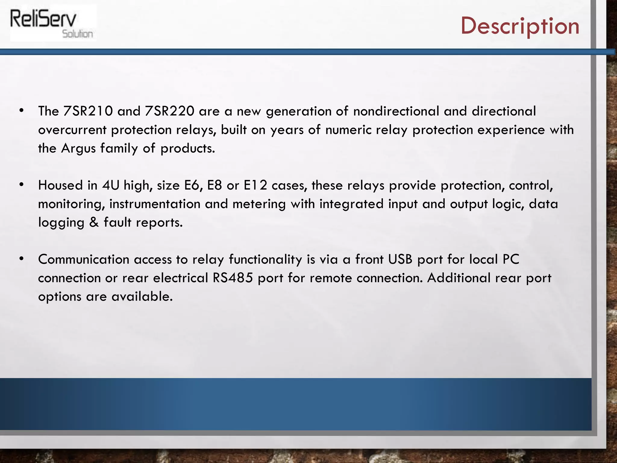 7SR220 Overcurrent Relay | PDF | Technology & Computing