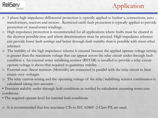 7SR23 High Impedance Bus Bar Protection Relay | PPT