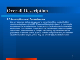 7(srs template) | PPT