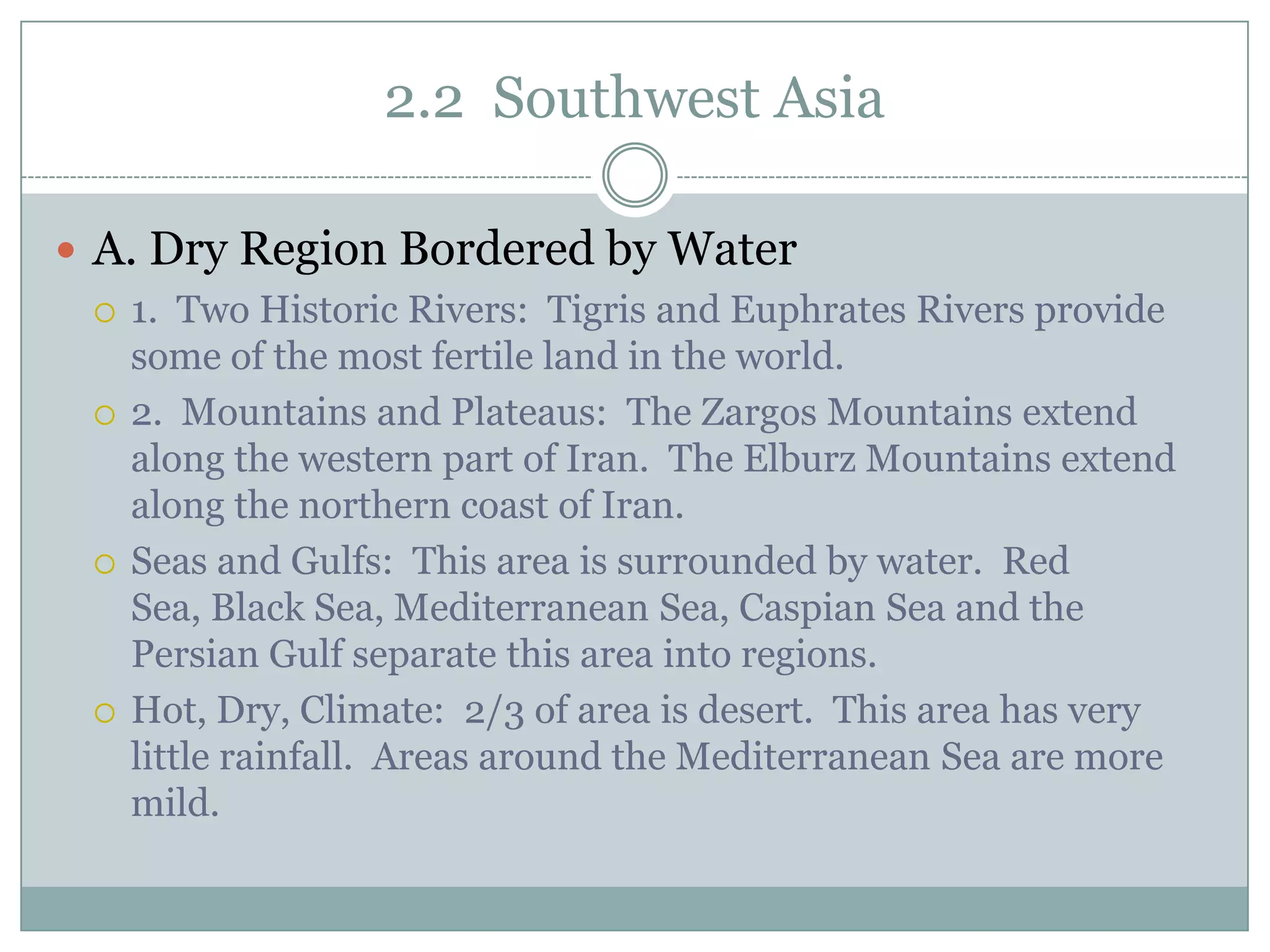 7 ss - chapter two south, southwest, & central asia physical geography ...
