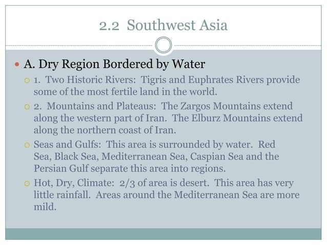 7 ss - chapter two south, southwest, & central asia physical geography ...
