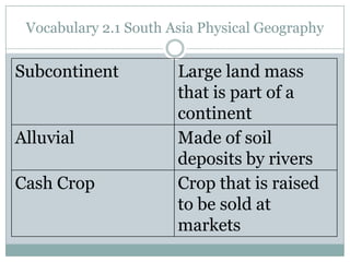 7 ss - chapter two south, southwest, & central asia physical geography ...
