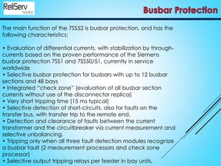 7SS52 Distributed Bus Bar Diffrential Protection Relay | PDF