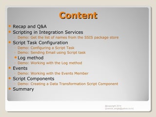 7\9 SSIS 2008R2_Training - Script Task | PPT