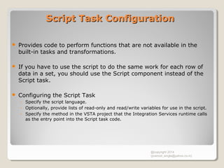 7\9 SSIS 2008R2_Training - Script Task | PPT