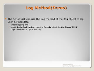 7\9 SSIS 2008R2_Training - Script Task | PPT