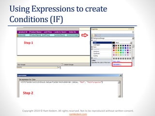SSRS Conditional Formatting | PPT