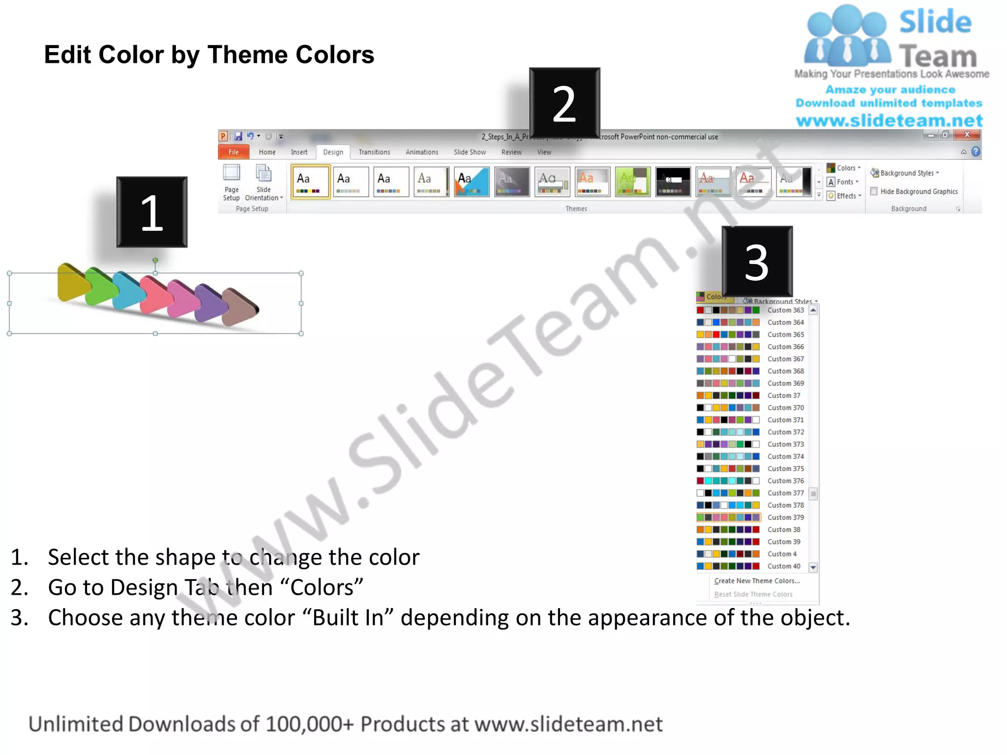 7 stages design 3d linear flow sales process diagram powerpoint ...