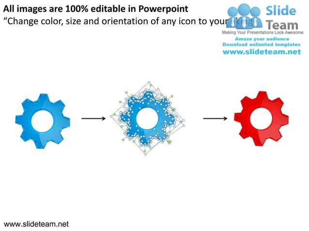 7 stages mechanical spinning gear s process powerpoint slides. | PDF
