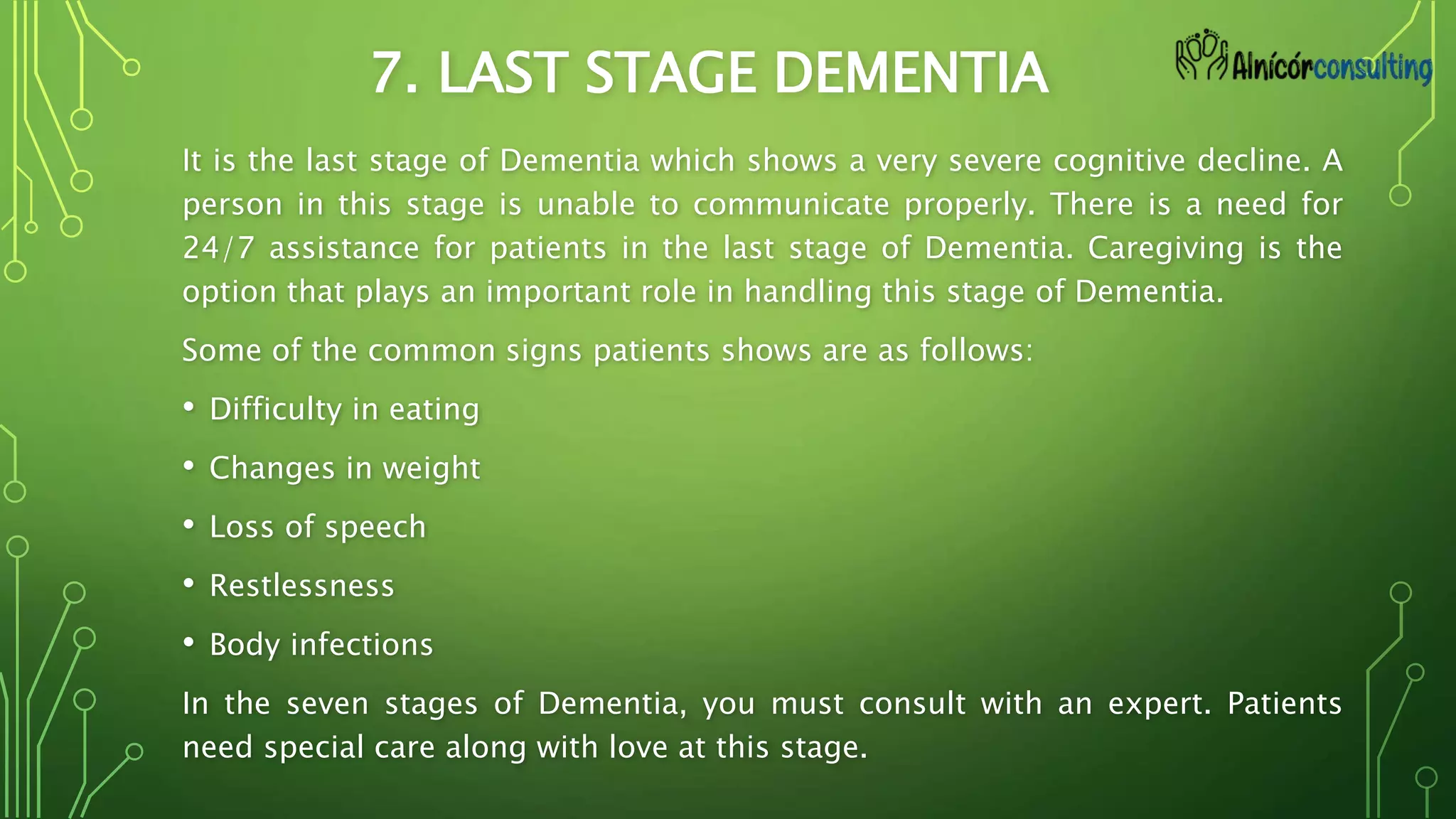 What Are The 7 Stages Of Dementia? | PPT
