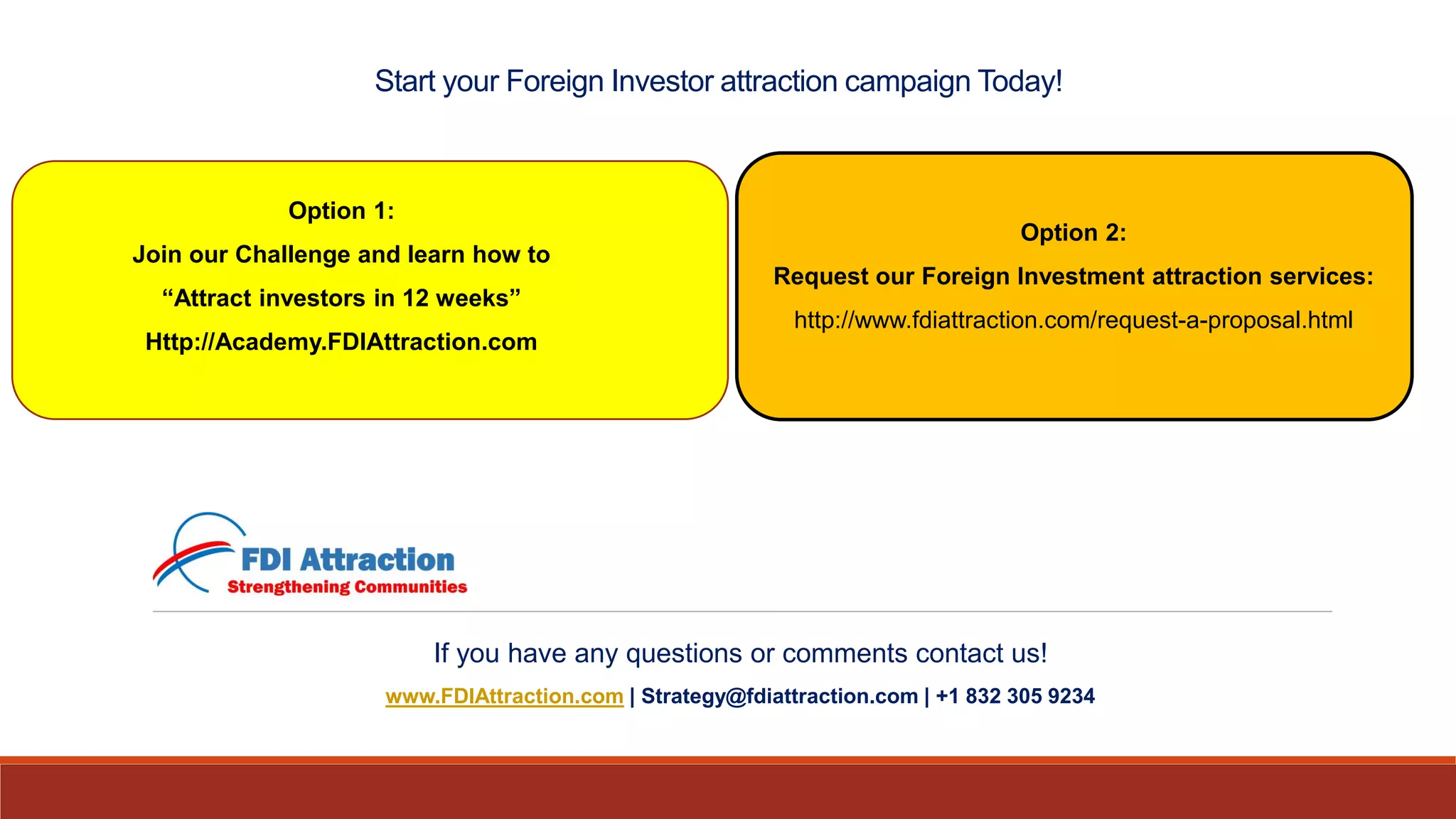 7 stages of the foreign investment attraction cycle | PDF