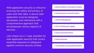 7 Step Checklist for Web Application Security.pptx