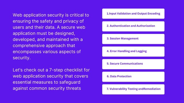 7 Step Checklist for Web Application Security.pptx