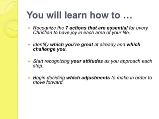 7 Spiritual Steps to Reaching Your Top Levels of Living and Leading | PPTX