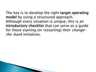 7 steps the back office can take to implement a target operating model ...