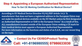7 Steps - How to Get a CE Marking Certification for Medical Devices? | PPTX