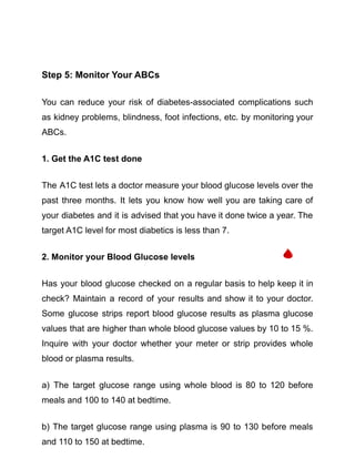 7 steps for diabetes cure | PDF
