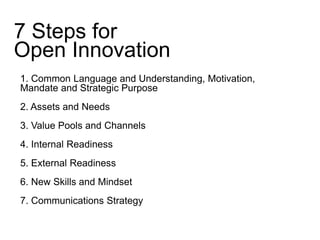 7 Steps for Open Innovation by @Lindegaard: Grading Your Company’s Open ...