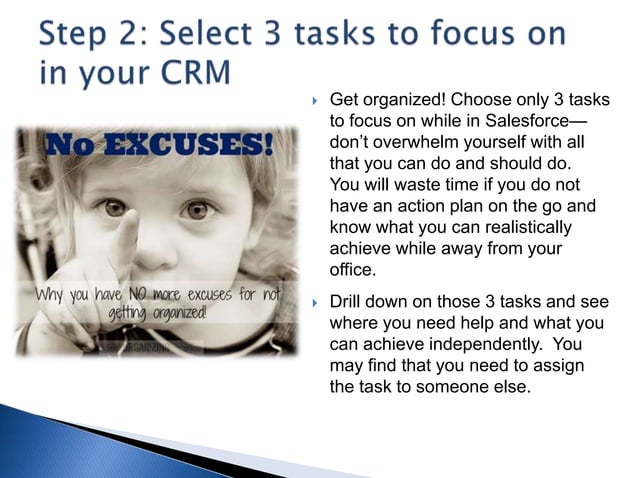 7 Steps For Optimizing Your Salesforce Usage Crm On The Go Ppt