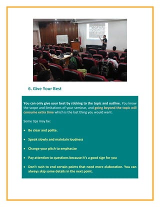 7 steps for successful business seminars | PDF