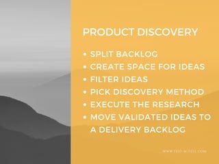 7 steps of product discovery | PDF