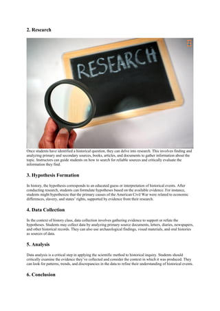 7 Steps To Applying The Scientific Method In History Class | Future ...