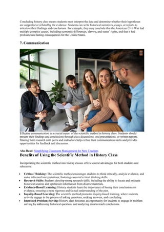 7 Steps To Applying The Scientific Method In History Class | Future ...