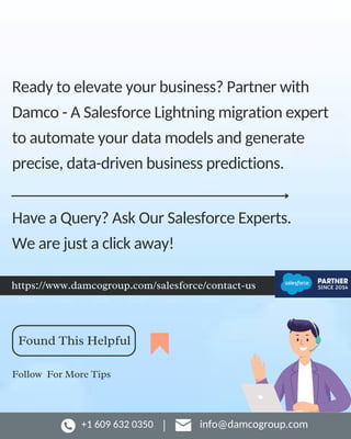 7 Steps to a Seamless Salesforce Lightning Migration! | PDF