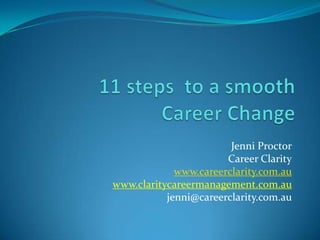 11 steps to a smooth career change | PPT