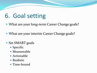 11 steps to a smooth career change | PPT