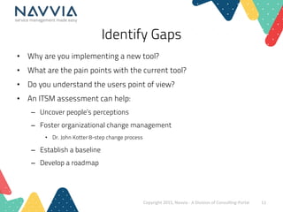7 Steps to a Successful itsm Tool Implementation | PDF