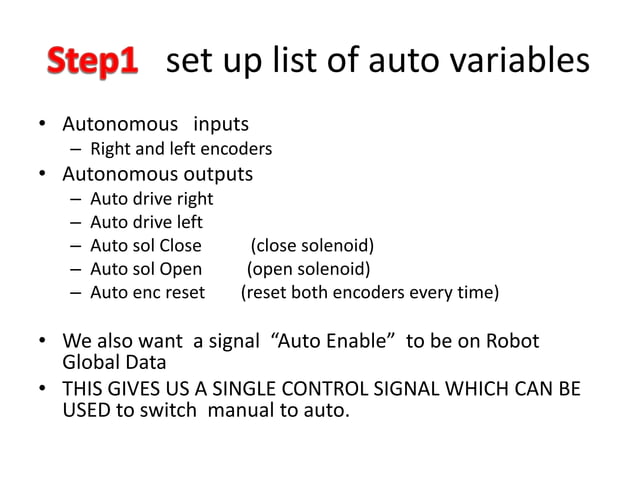 7 Steps To Autonomous For Frc Labview Programmers Ppt 1495