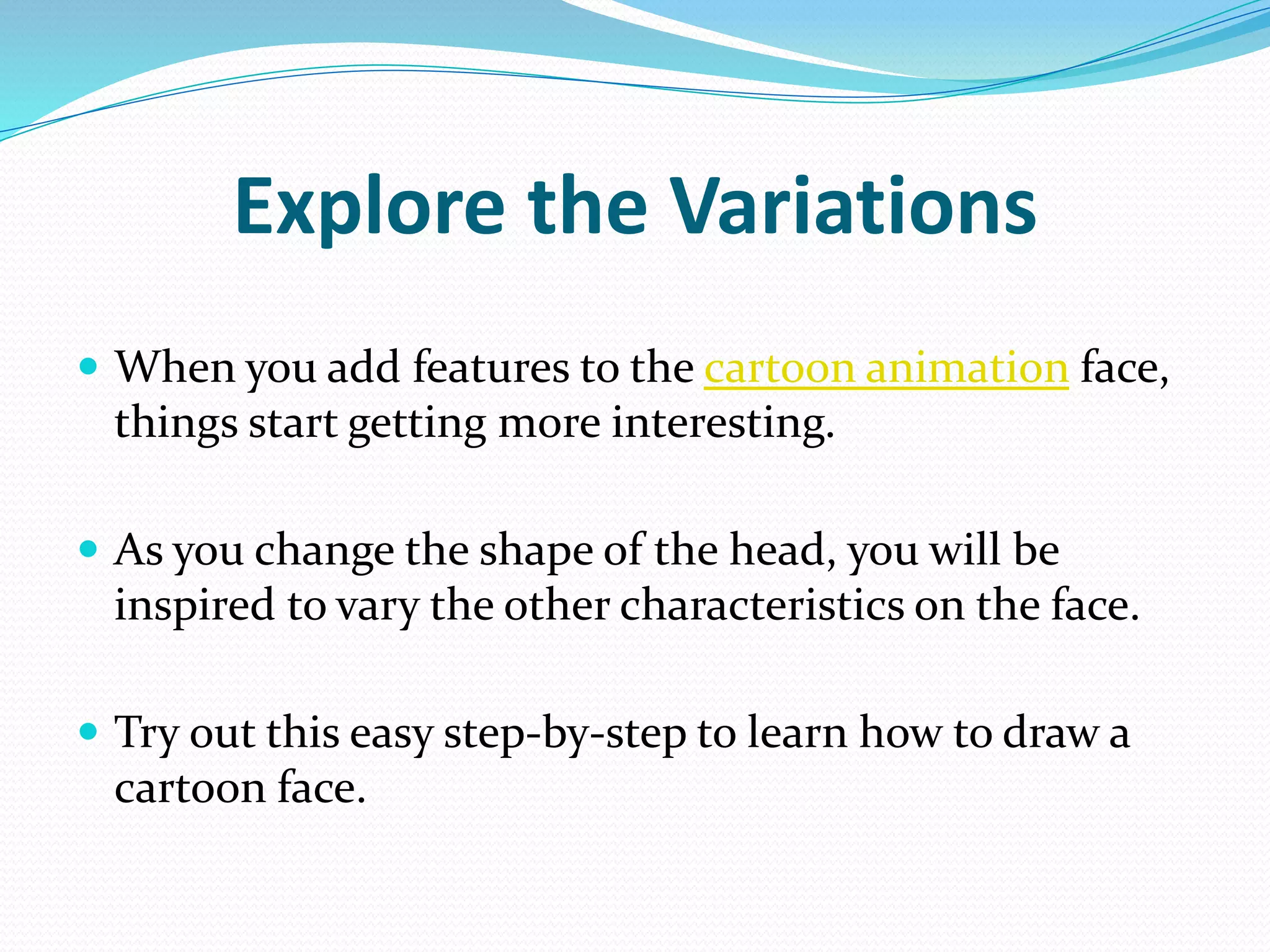 Steps to Draw a Cartoon Face for Beginners | PPTX