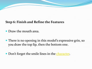 Steps to Draw a Cartoon Face for Beginners | PPT