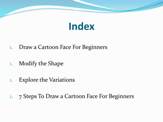 Steps to Draw a Cartoon Face for Beginners | PPT