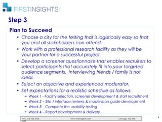7 Steps to Effective Usability Testing | PPT