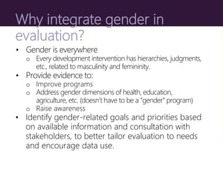 Seven Steps to EnGendering Evaluations of Public Health Programs | PPT