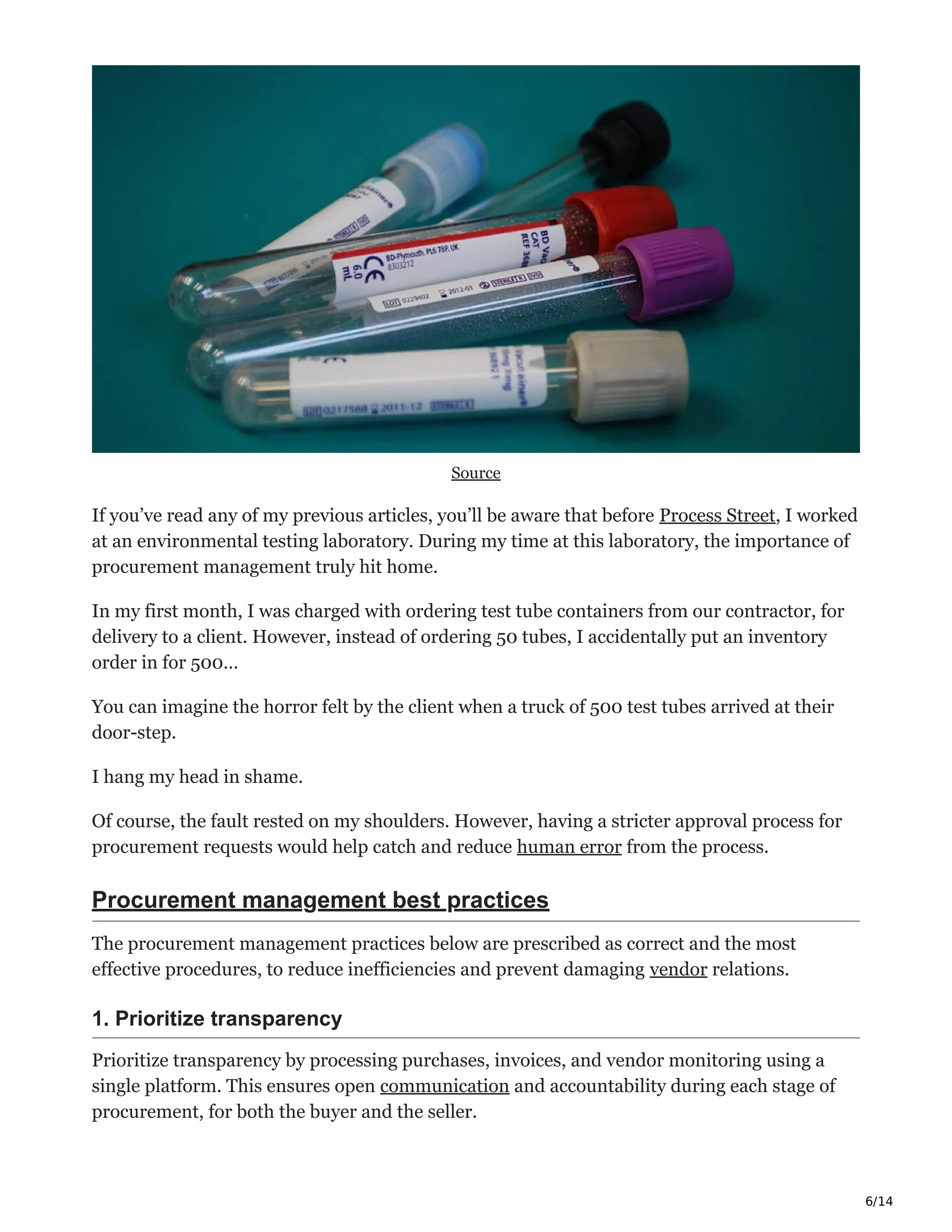7 Steps To Procurement Management To Optimize Processes Responsible for ...