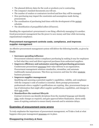 7 Steps To Procurement Management To Optimize Processes Responsible for ...