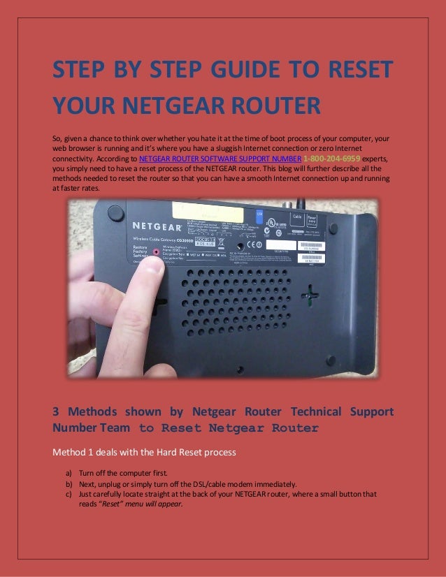 7 Steps To Reset Your Netgear Router
