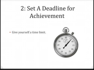 Setting Goals in 7 Easy Steps | PPT