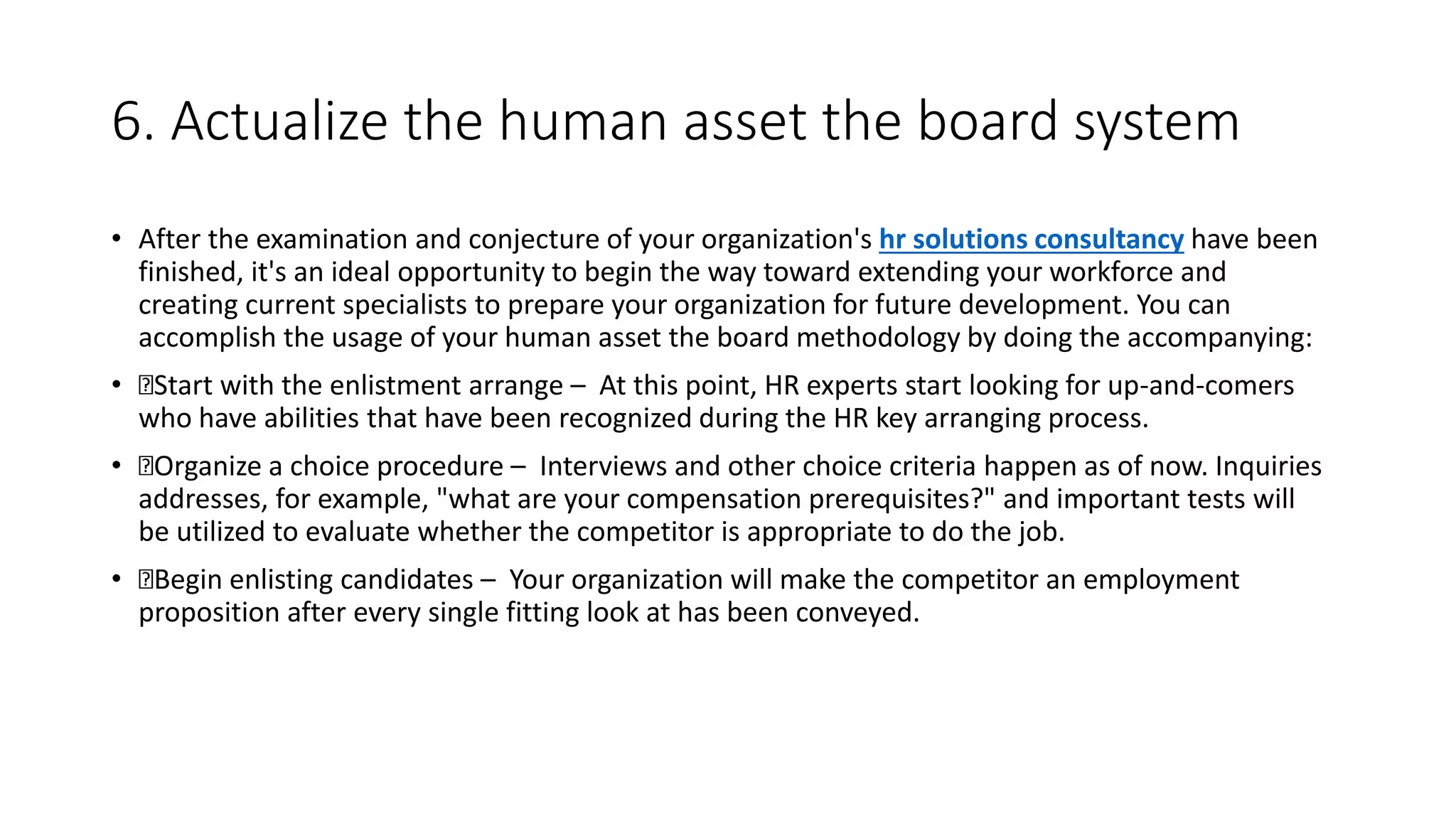 7 steps to strategic human resource management | PPT