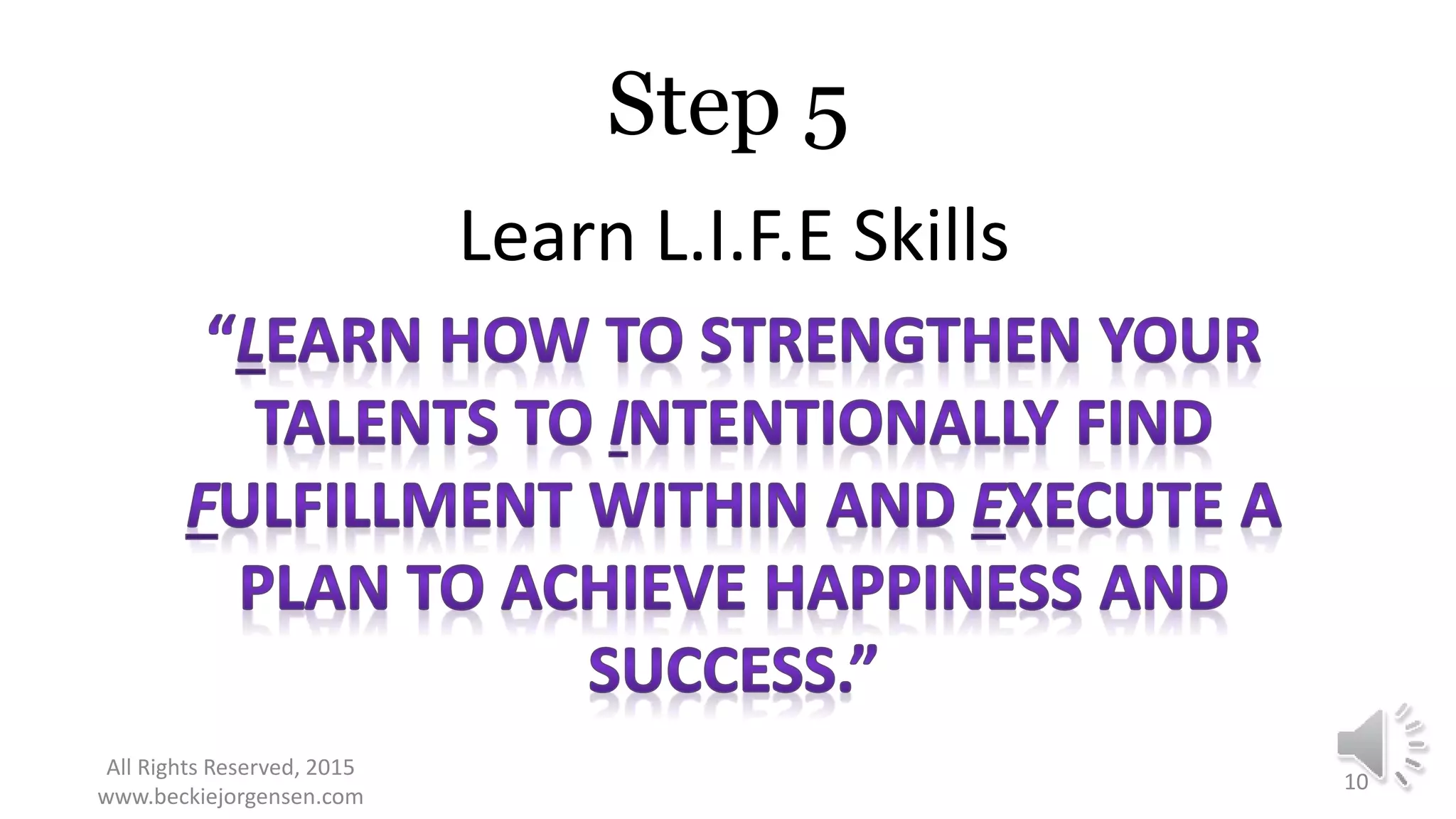 7 steps to Strengths-Based Personal and Professional Development | PPTX