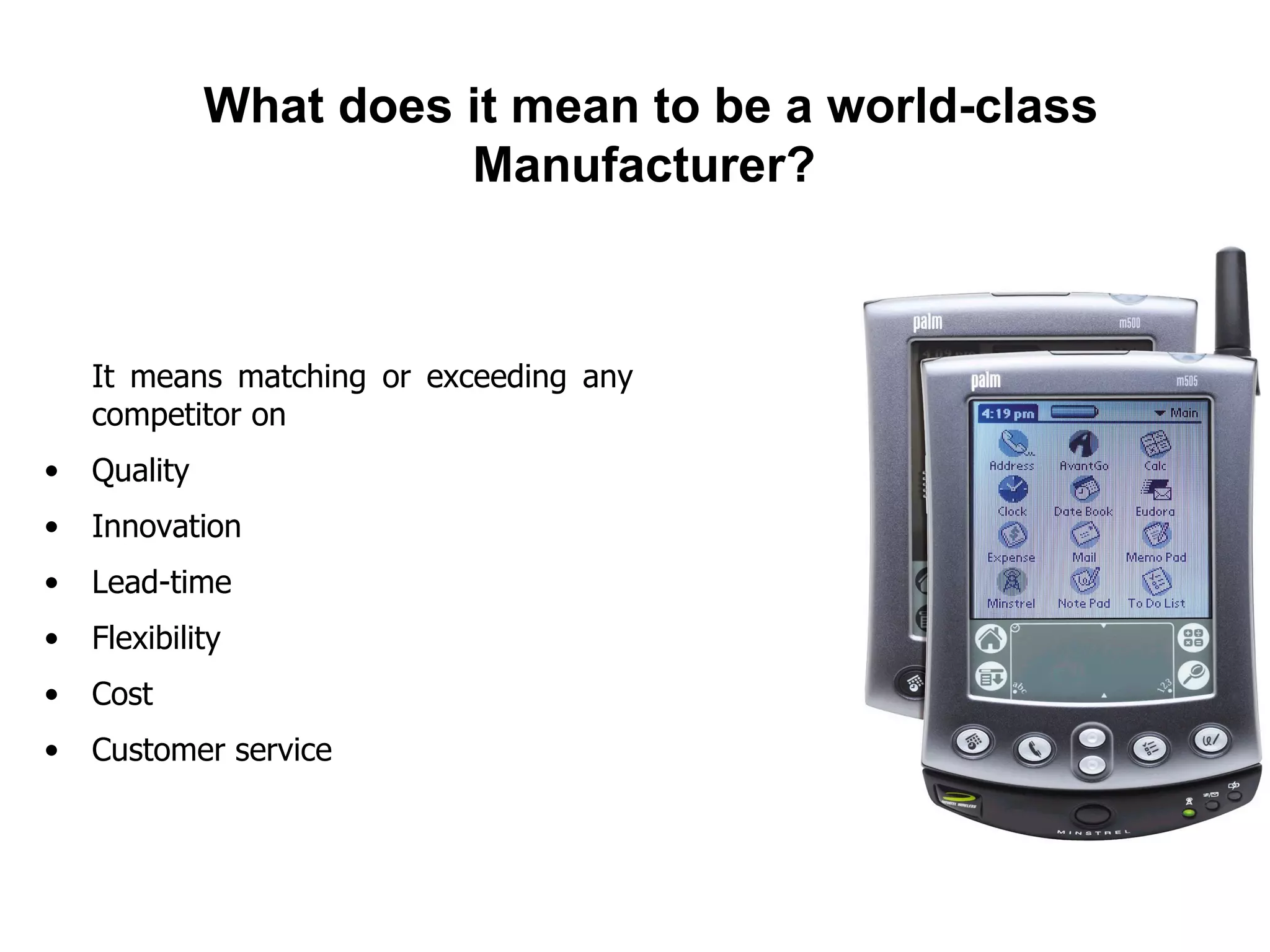 7 steps to world class manufacturing | PPT
