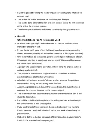 Step-by-Step Guide to Write a Thesis Dissertation by United Innovator | PDF